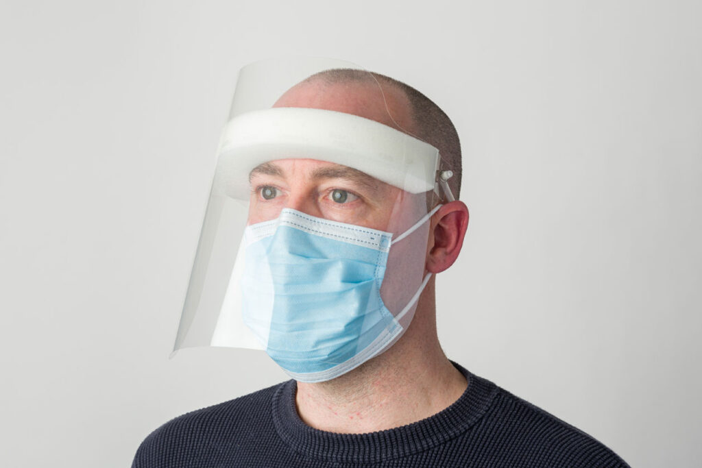 Full-face Shield with Foam Headband - Spirit Medical