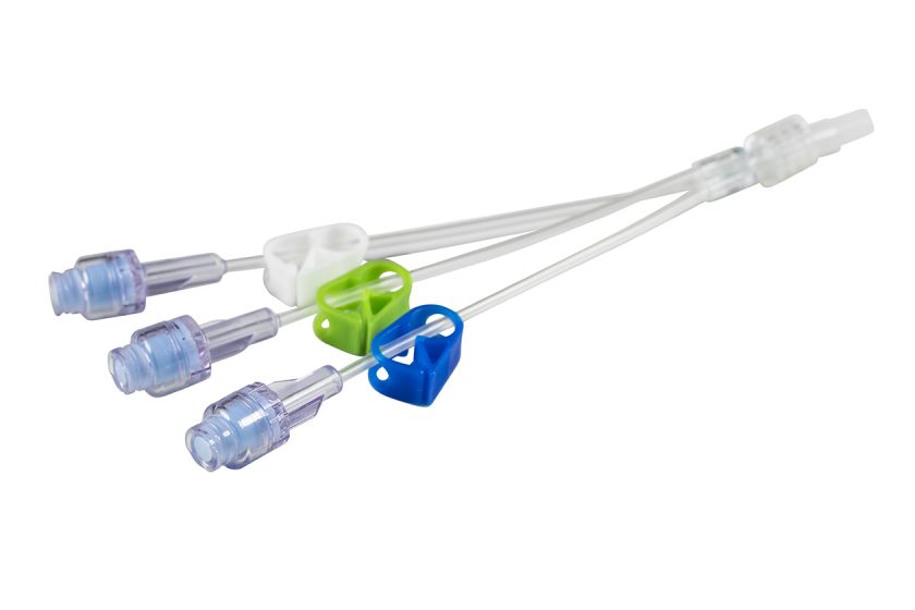 Triple Lumen Needle-Free Extension Set, 10cm With Pinch Clamp ...